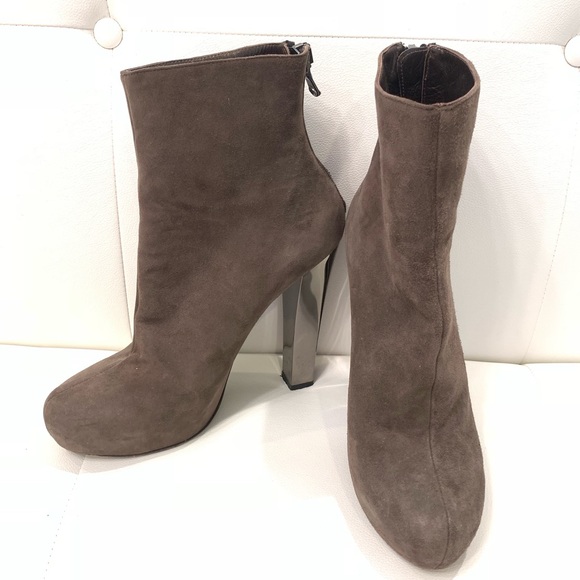 Roberto Cavalli | Shoes | Roberto Cavalli Suede Hidden Platform Boots ...